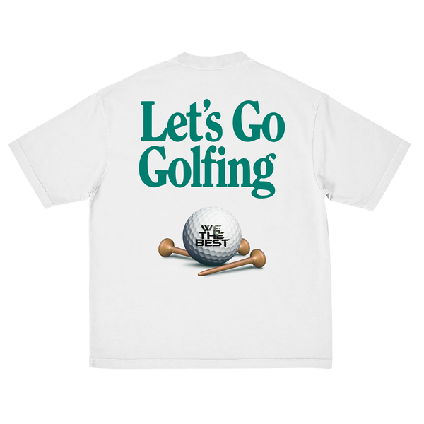 Let’s Go Golfing WTB Ball White T-Shirt – We The Best Store